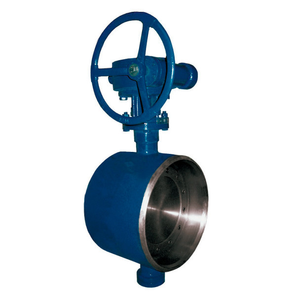 Затвор DENDOR 027W DN 600 PN 16 поворотный дисковый с тремя ...